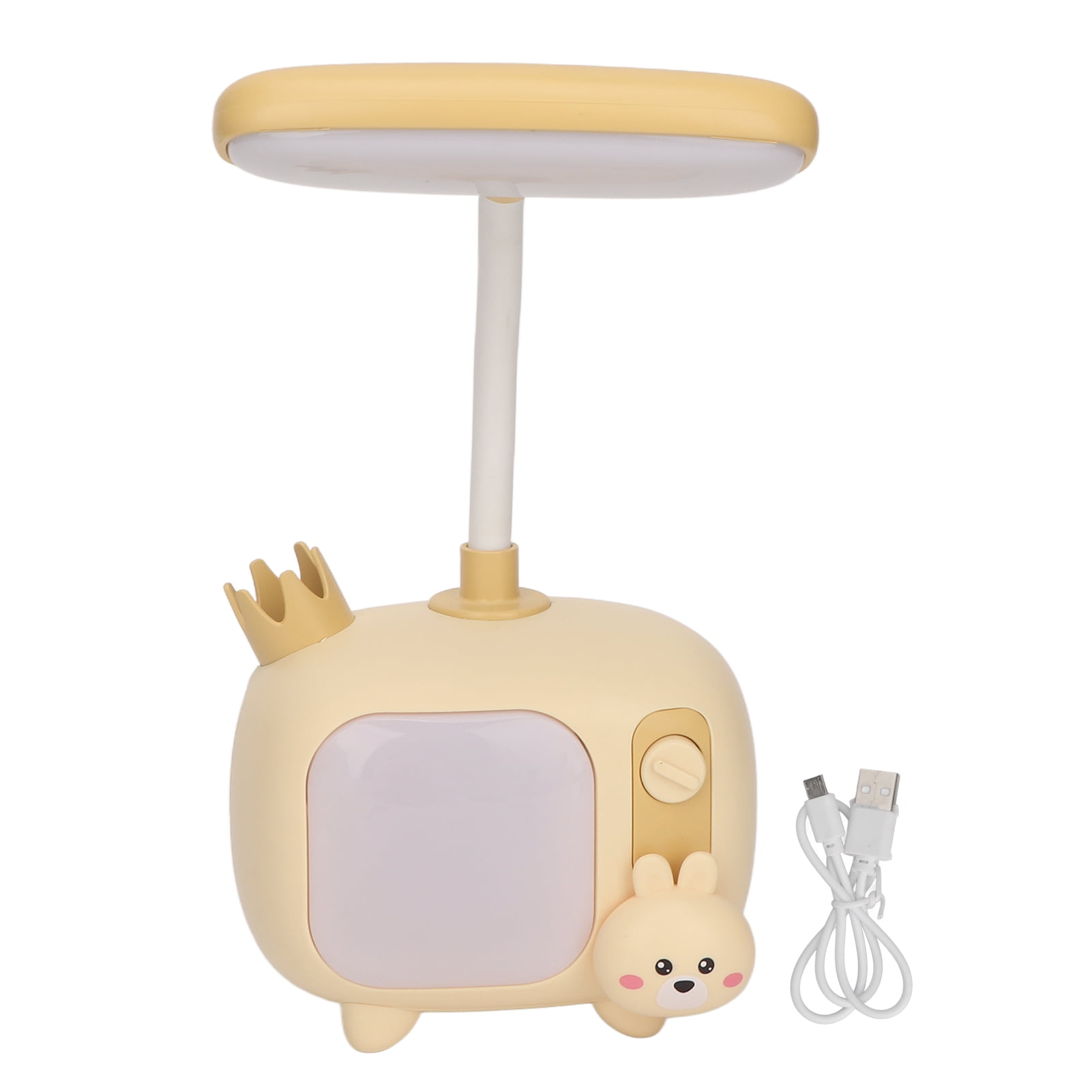 USB Small Desk Lamp,Bunny Light with Pen Holder,Eye Care LED Portable ...