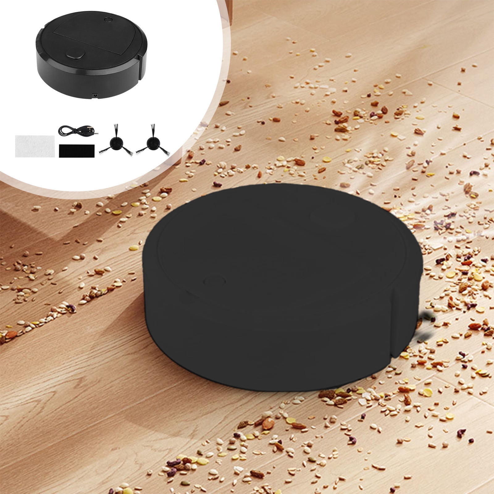 USB Smart Sweeping Robot Vacuum Cleaner | 3-in-1 Sweep, Vacuum & Mop ...