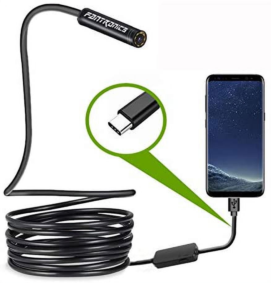 USB Snake Inspection Camera, Scope Camera with 8 LED Lights IP67 ...