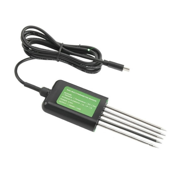 USB Soil Sensor PH EC Moisture Meter 7-In-1 Smart Soil Tester With App ...