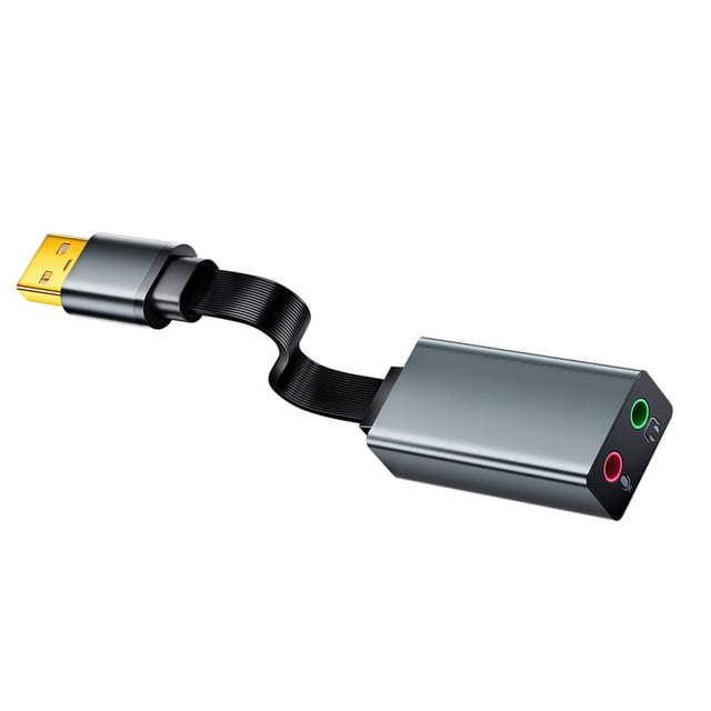 USB Sound Adapter With Microphone Input And Headphone Output, Multiple ...