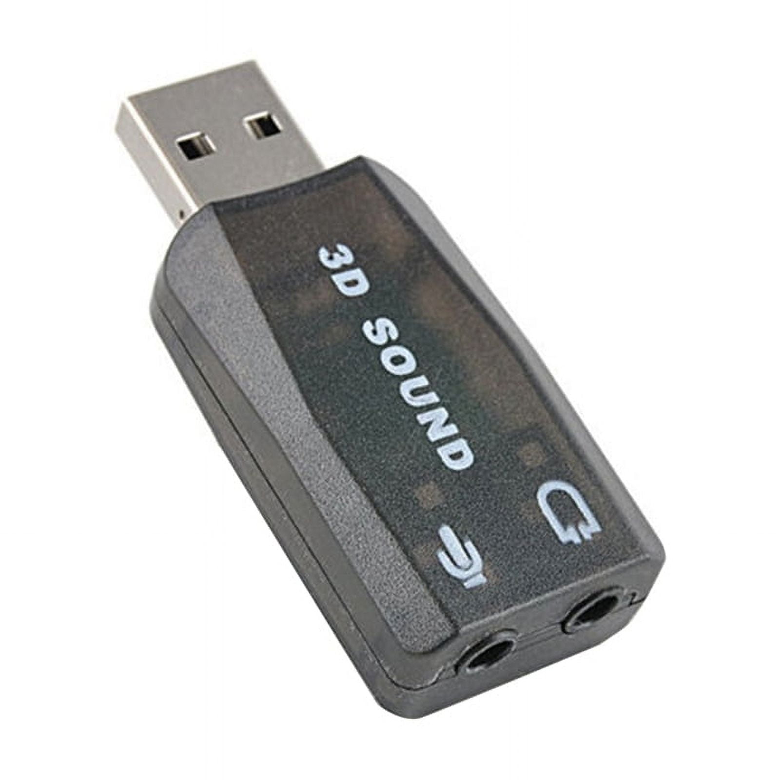 USB Sound Card External Sound Card USB to 3.5Mm Stereo Audio Adapter ...