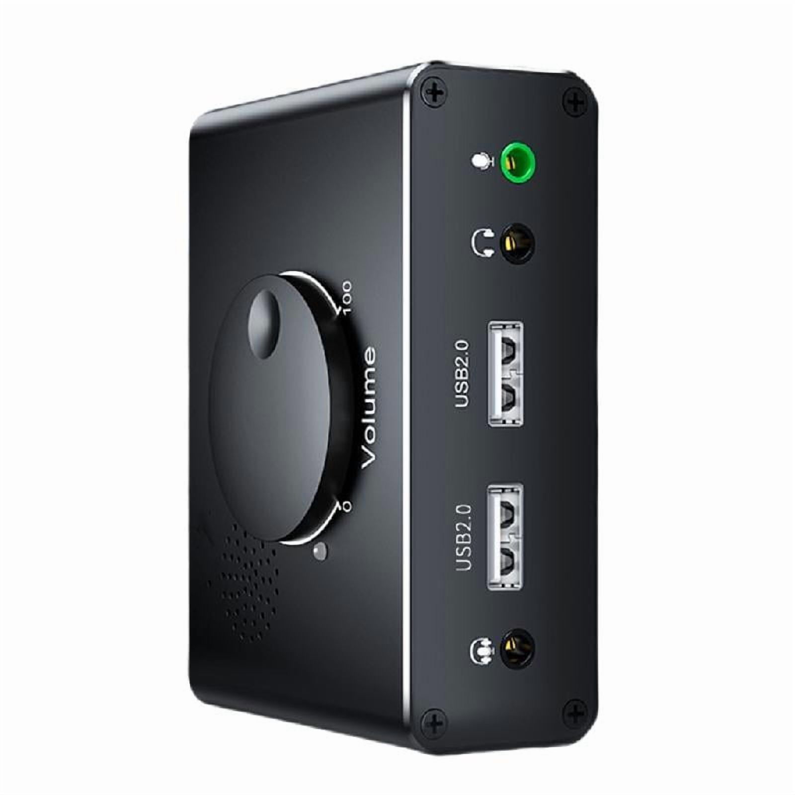 USB Sound Card External Sound Card with Volumes Control USB 3.5mm ...