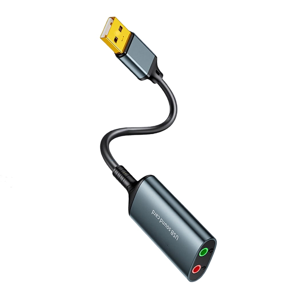 USB Sound Card USB2.0 To Headphone And Microphone Converter Adapter For ...