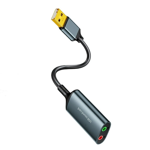 USB Sound Card USB2.0 To Headphone And Microphone Converter Adapter For ...