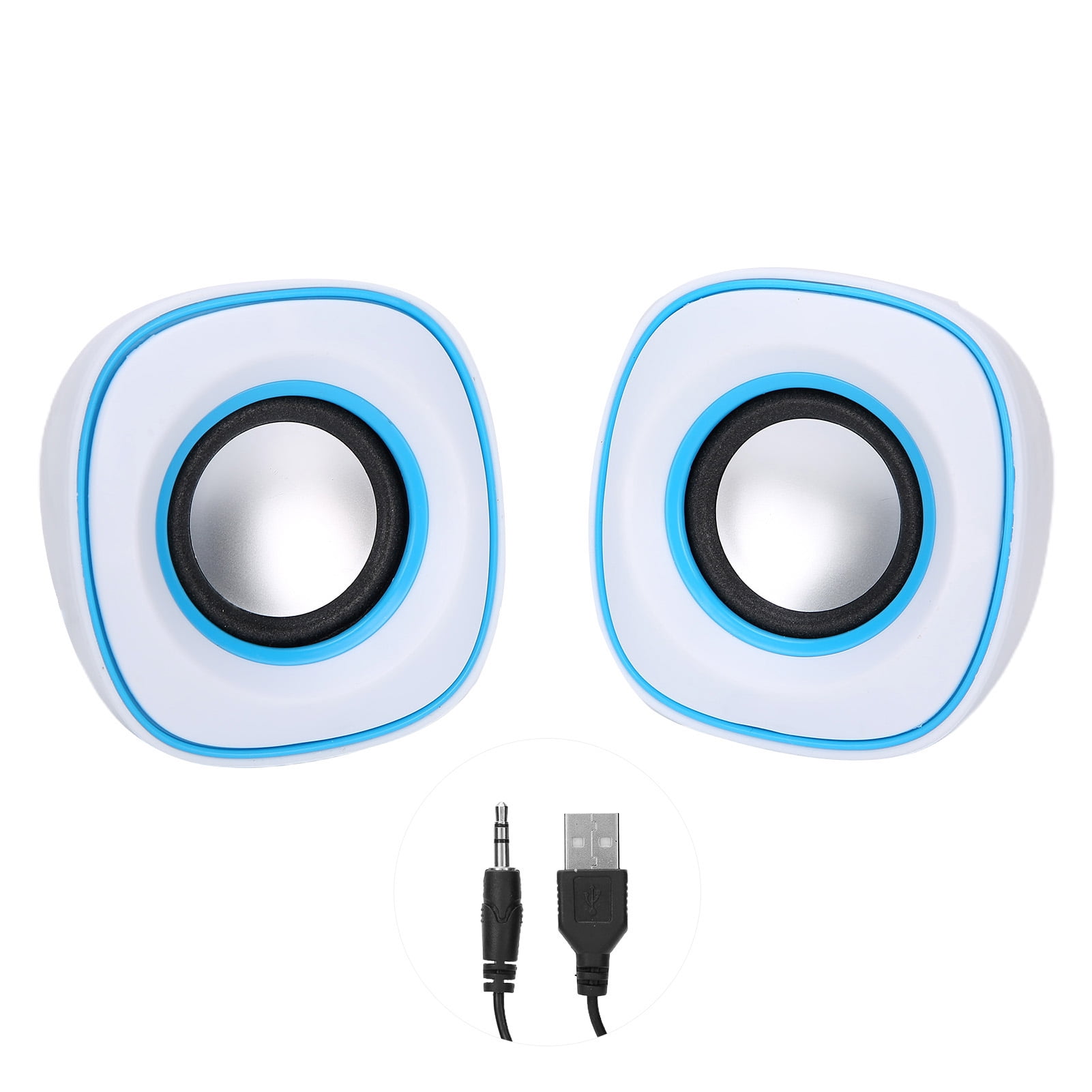 USB Speaker Mini Portable Computer Stereo Sound Box Loudspeaker 3.5mm ...