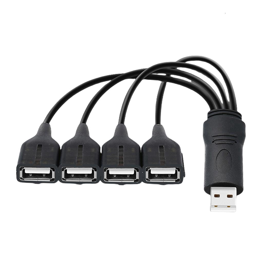 USB Splitter 1 In 4 Out USB Y Cable USB 2.0 Male to 4 Female Extension ...