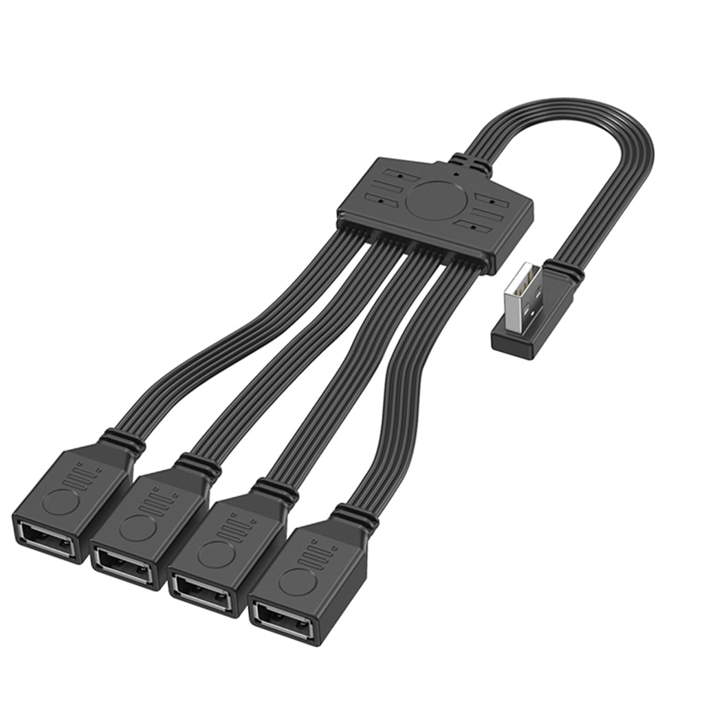 USB Splitter 1 in 4 out Adapter USB2.0 Power Cord Extension for ...