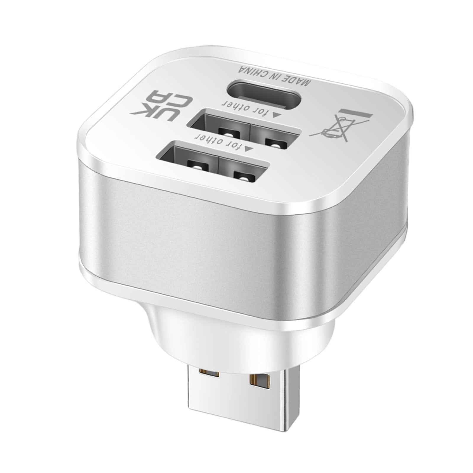 USB Splitter 3 Port USB Quick Charging Expander Multiple Car Extender ...