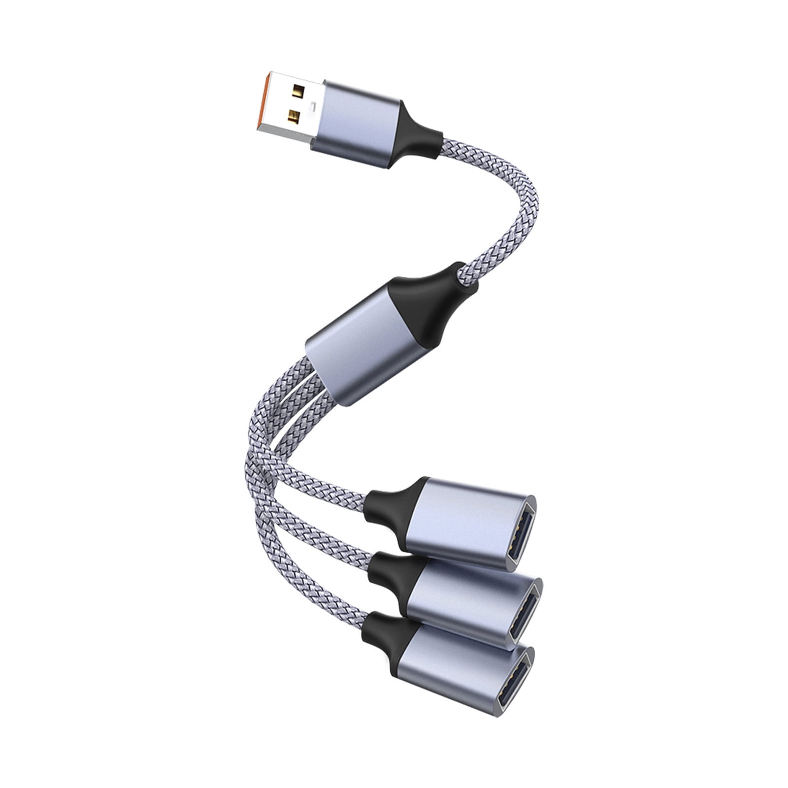 USB Splitter Cable USB 2.0 Male to 3 Port Female Multi USB Port ...