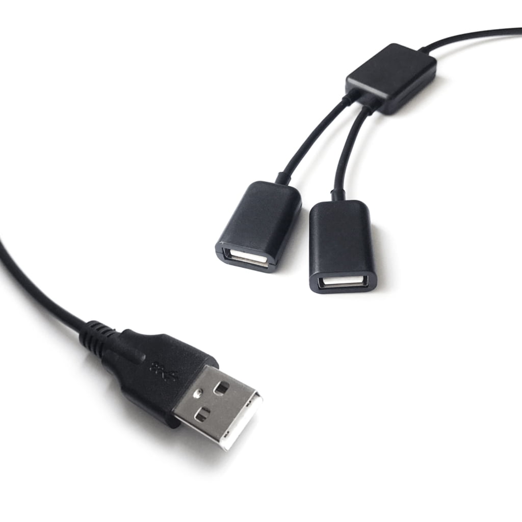 USB Splitter Cable USB Male to 2 Female Y Splitter Charging Cable for ...