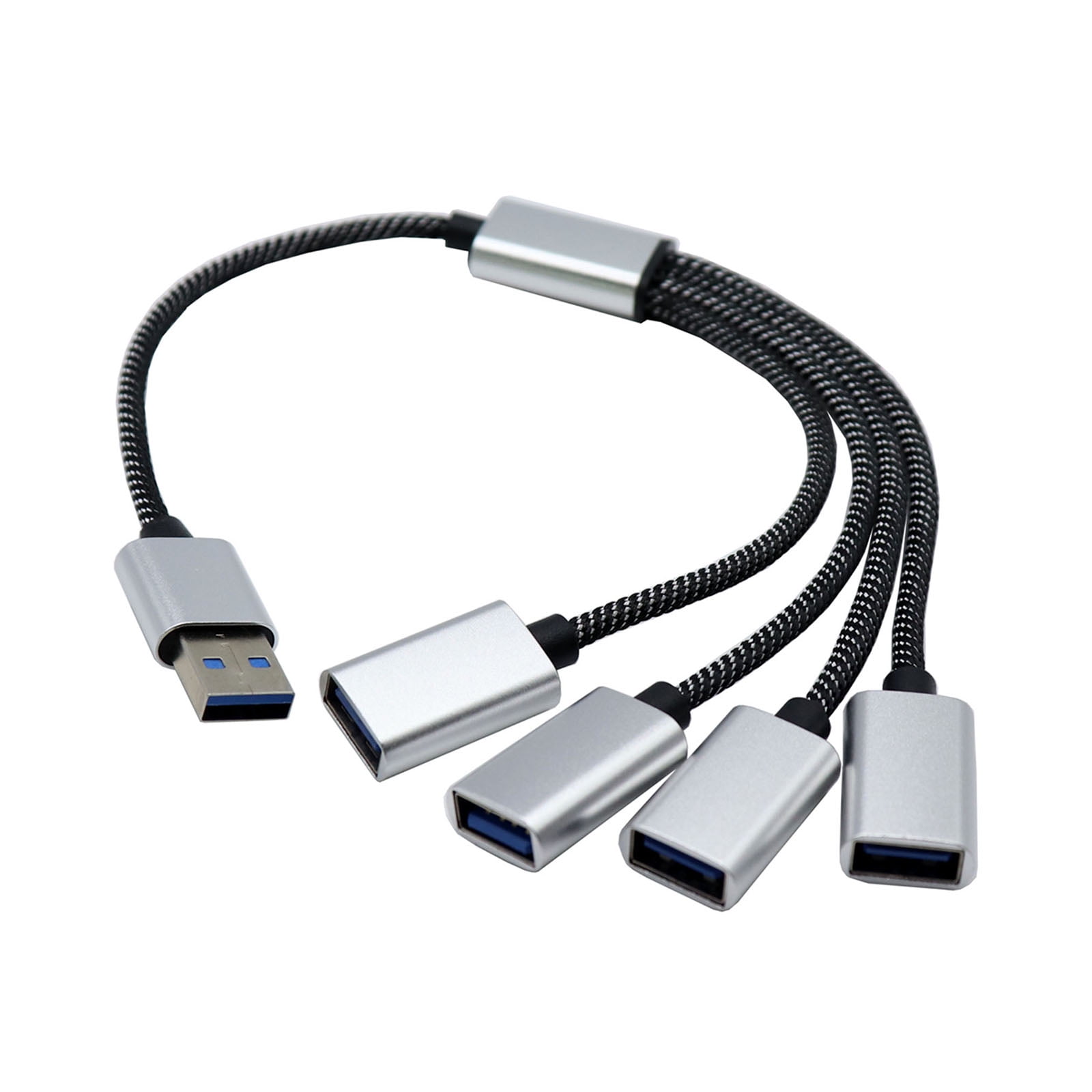 USB Splitter Cable USB2.0 Male to 4 Port Female Multiple USB Port ...