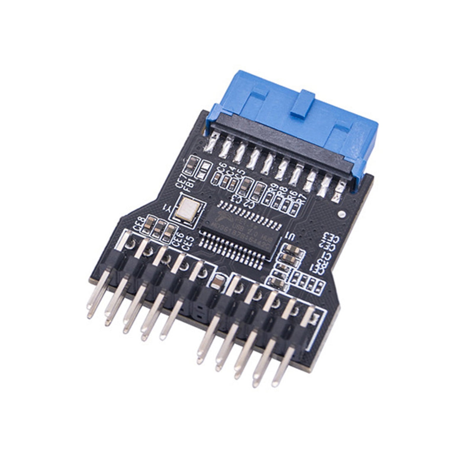 USB Splitter Motherboards 19Pin USB2.0 to Two USB2.0 9Pin Female ...