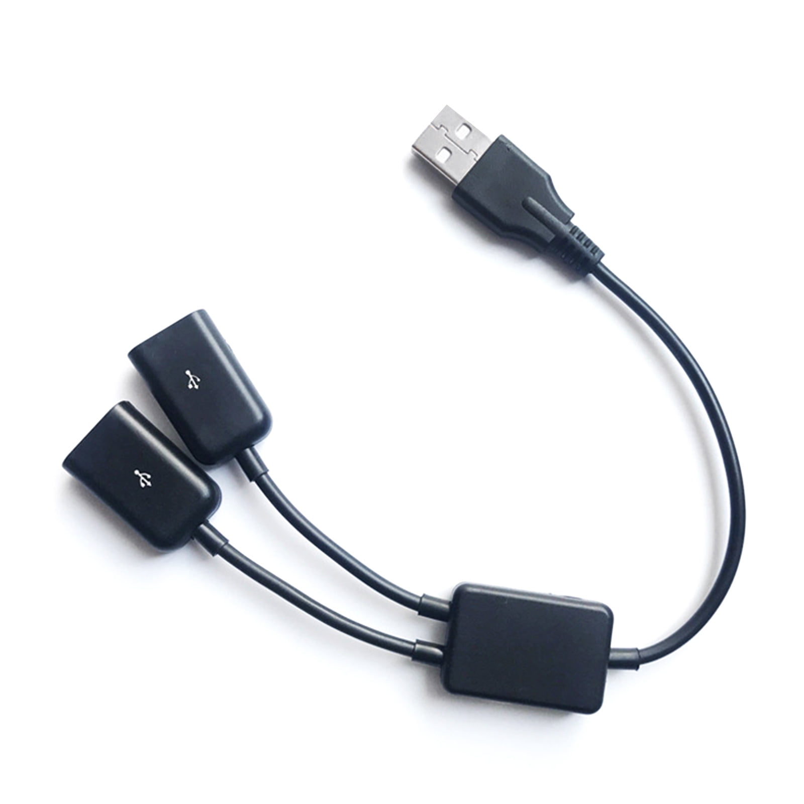 USB Splitter Y Cable USB 1 Male to 2 Female Extension Cord Connector ...
