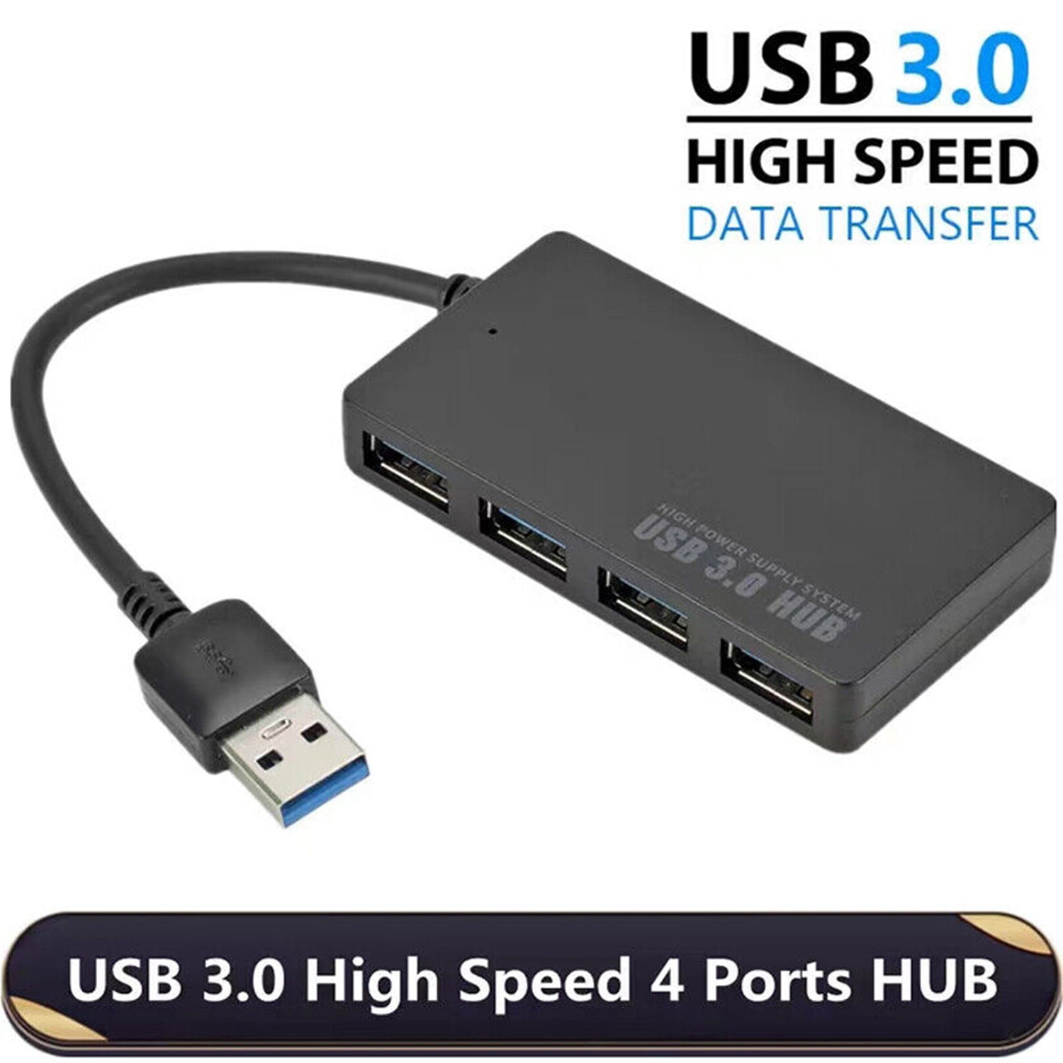 USB Splitter for Laptop, 4-Port USB Hub 3.0,Adapter Charger for MacBook ...