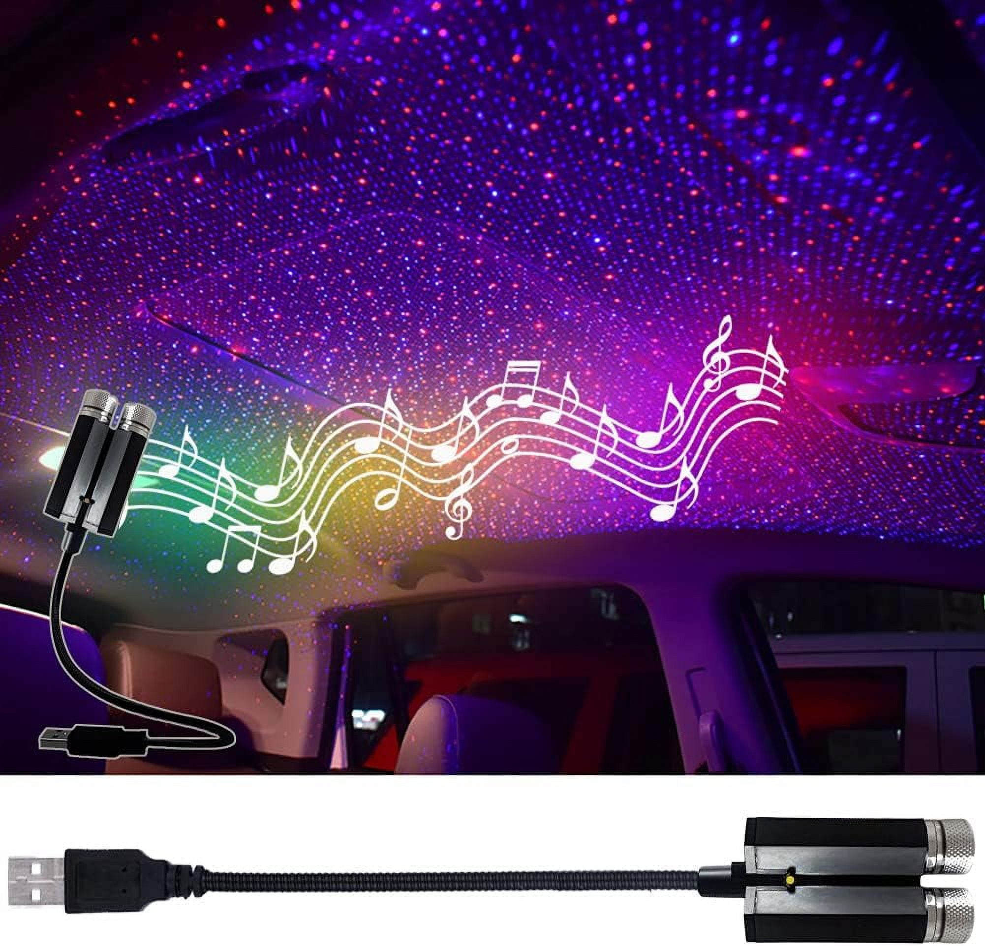 USB Star Night Lights Projector, Sound Activated 3 Modes 2 in 1 ...