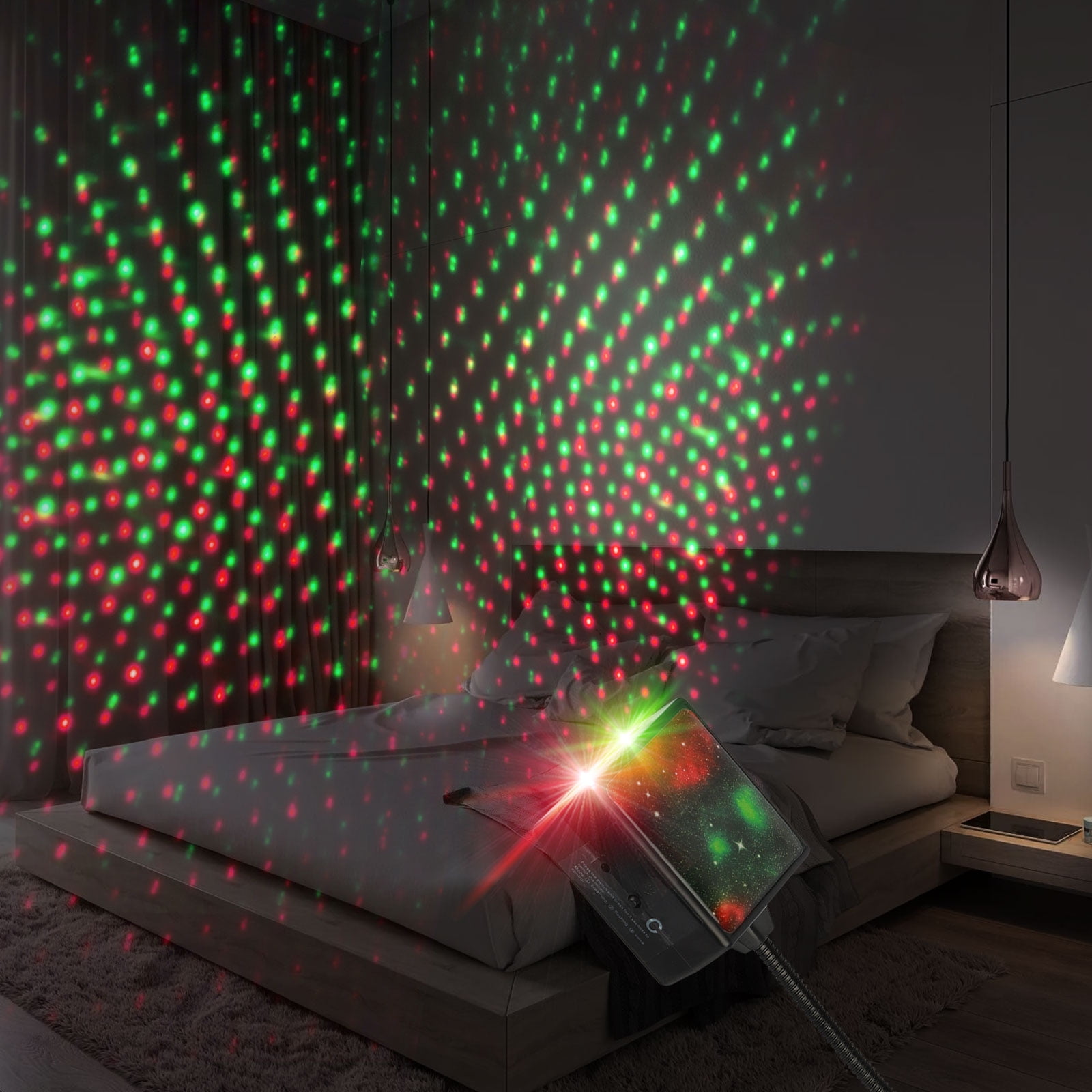 USB Star Projector Light, Car Roof Lights, Portable Adjustable Interior ...