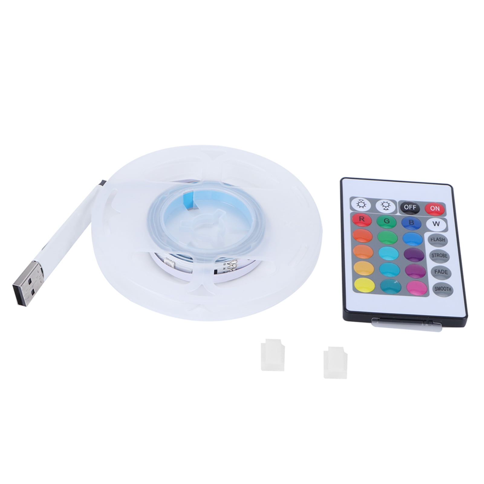 USB Strip Light RGB Remote Control Light Strip TV Computer Background ...