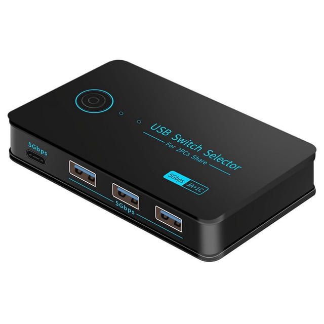 USB Switcher 2 Computers Kvm Switch USB 3.0 Switch 4 Ports(3USB3.0+1 ...