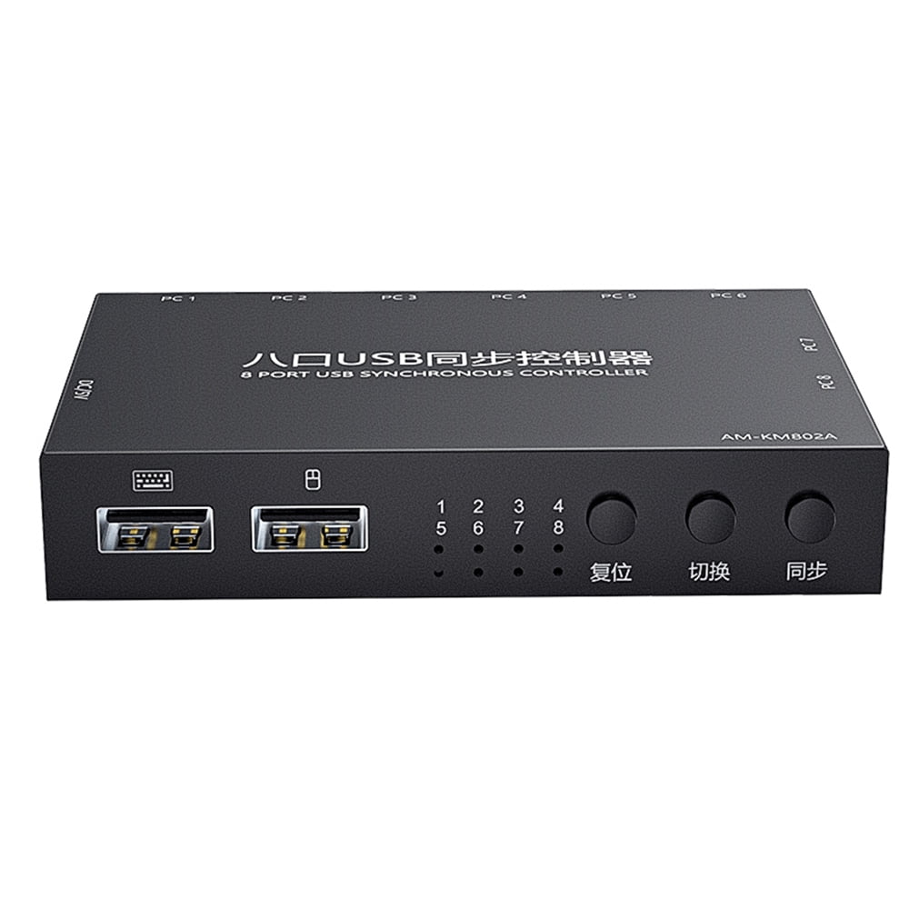 USB Synchronizer,8 Usb Usb Metal Shell And Shell And Play Kvm Switcher ...