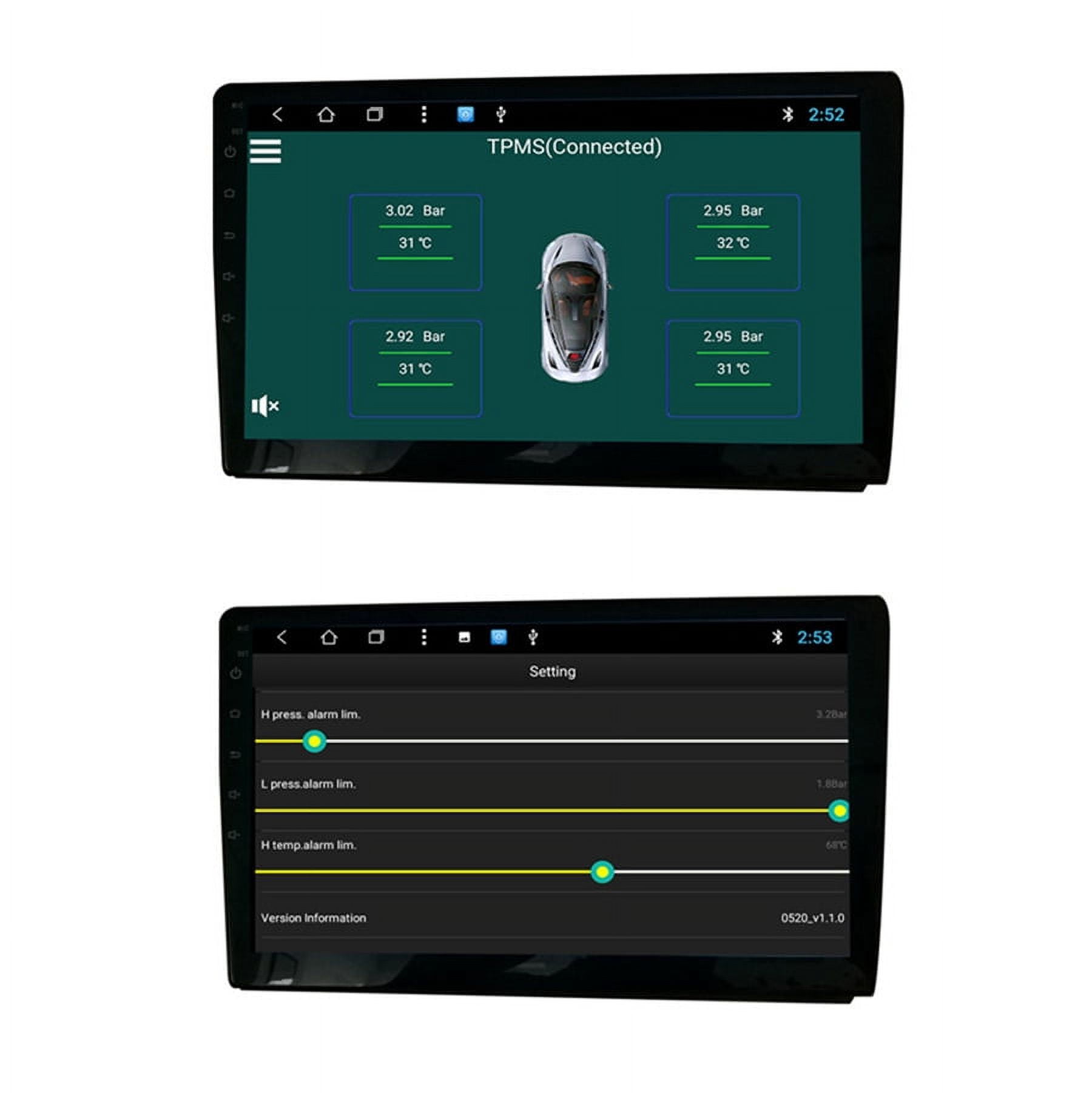 USB TPMS for Android Car Radio DVD Player USB 3.0 Auto Tire Tyre ...