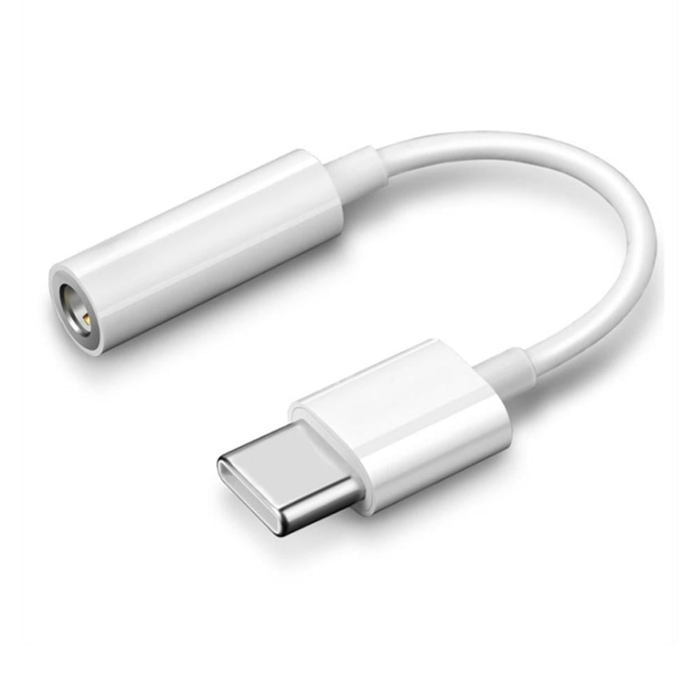 USB TYPE C TO 3.5mm Jack AUDIO Aux Headphone Adapter Headset Type ...