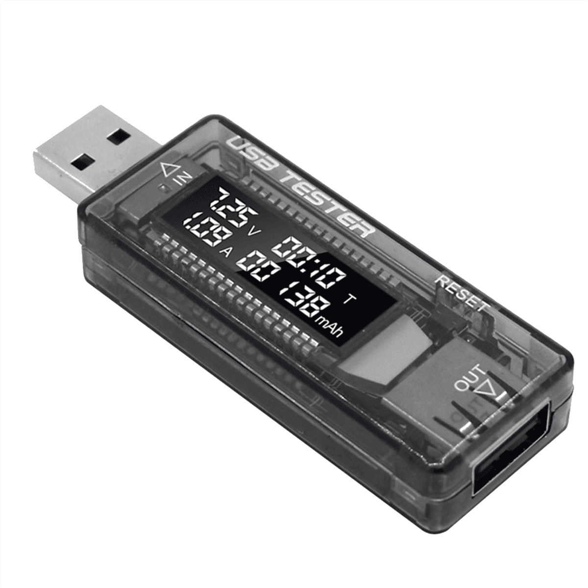 USB Tester Current Voltage Charger Capacity Volt Meter Display Test ...