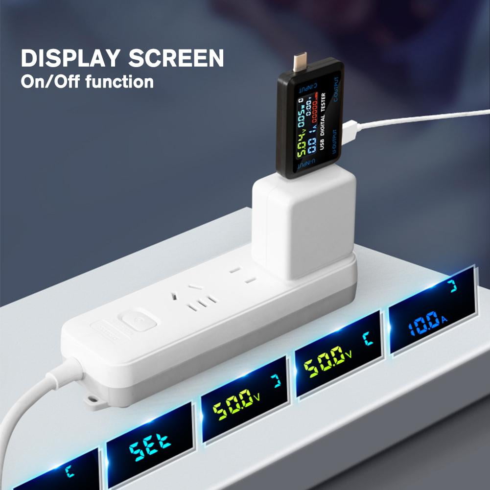 USB Tester USB Meter Tester Voltage Current Tester USB Battery Checker ...