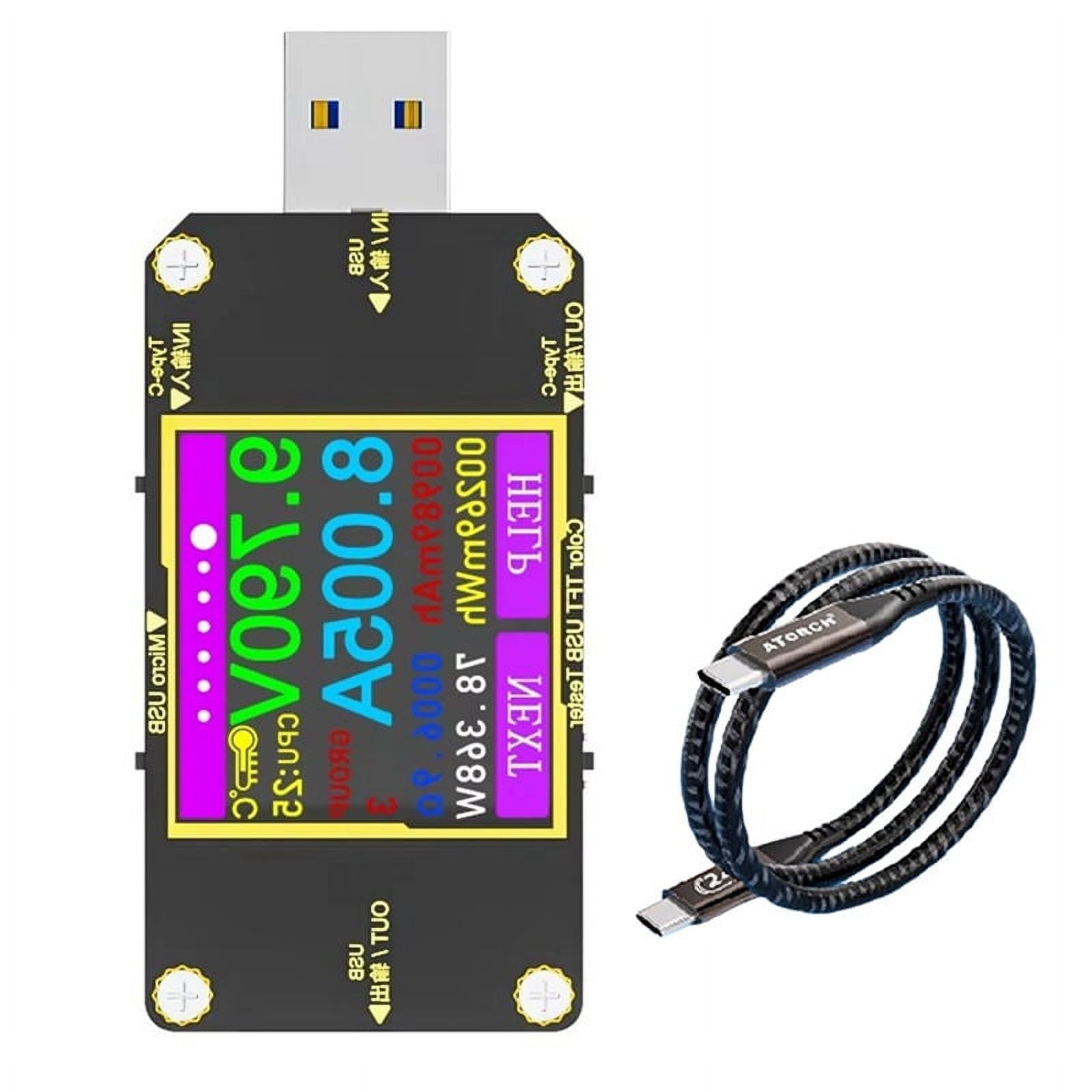 USB Tester Type-C PD Digital Voltmeter DC Voltage Current Meter Ammeter ...