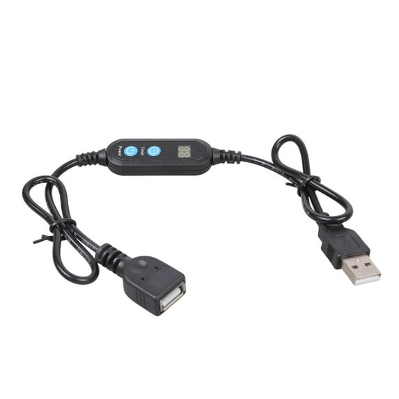 USB Timer Extension Cable 1-12 Hours Adjustable Countdown Switches ...