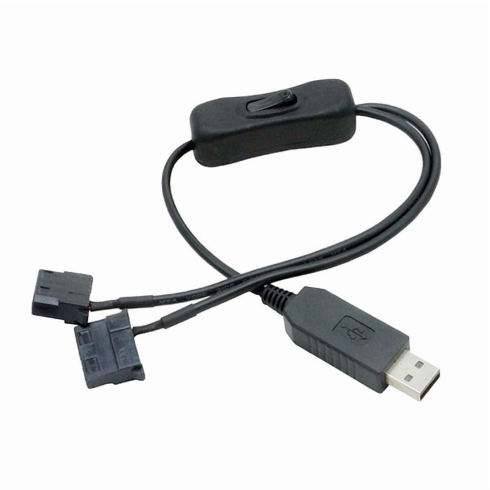 USB To 4Pin Fan Converter Cable With 12V Sets Up Voltage Output Line ...