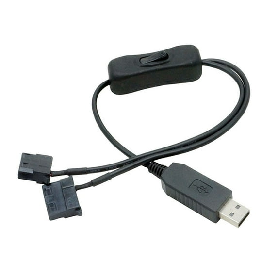 USB To 4Pin PC Fan Adapter Cable, 12V Voltages Option, 145mm Length For ...