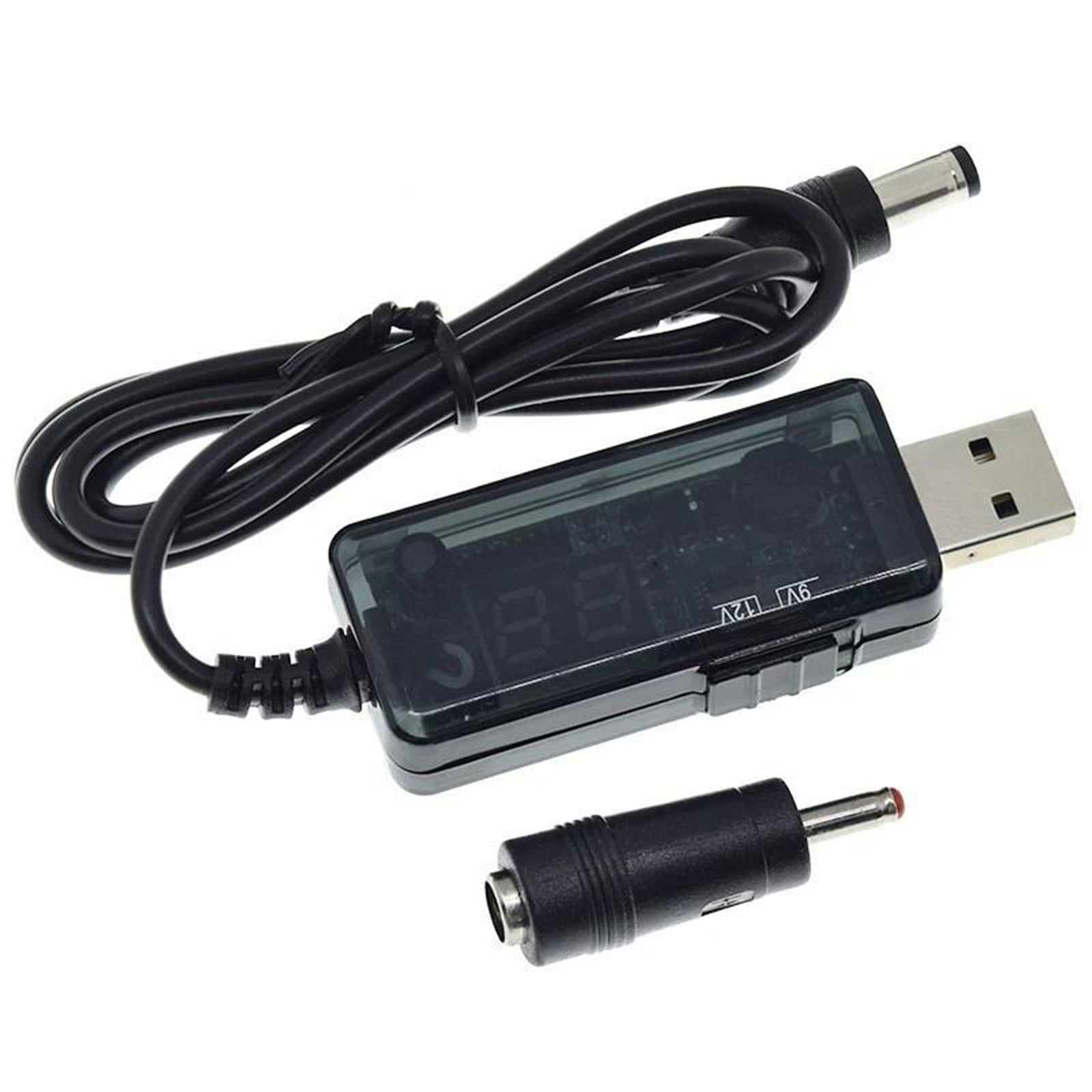 USB To 9V/12V Power Step UP Cable With 5.5mm 3.5mm 5.5x2.1mm 3.5x1.35mm ...