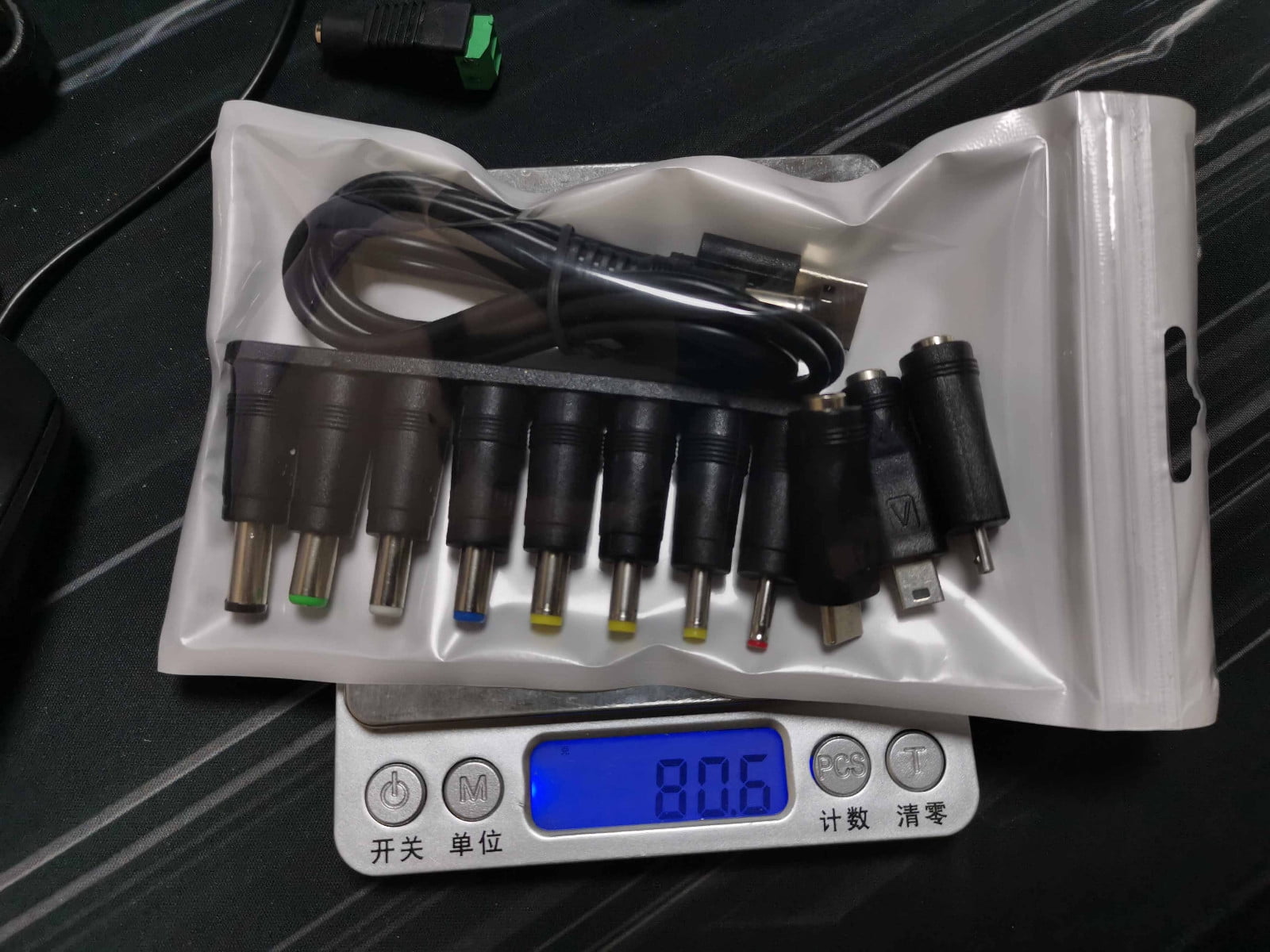 USB To DC Power Cord 11 in 1, With 8 interchangeable Plug Connector ...