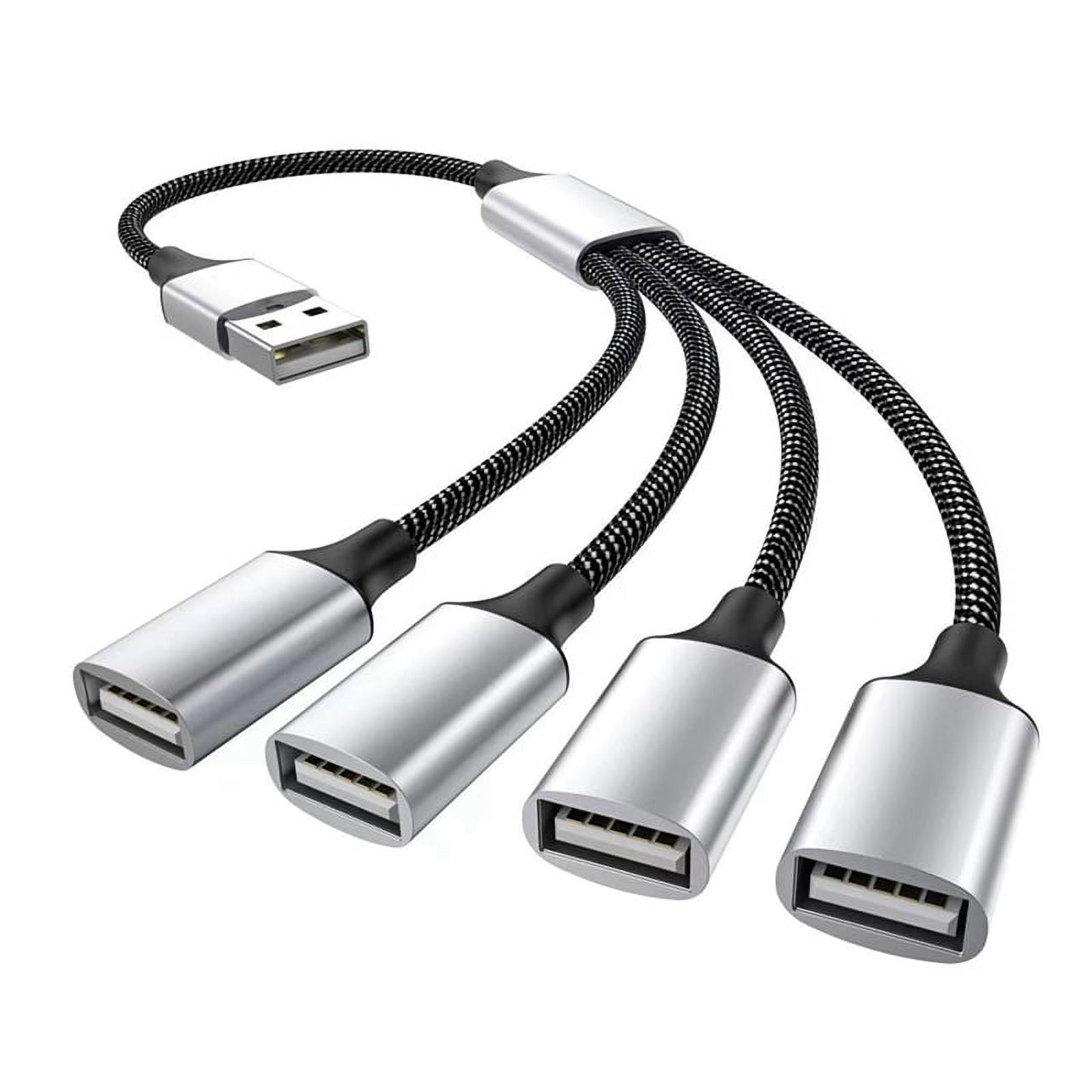 USB To USB 2.0 Triple USB Port HUB OTG Adapter Cable Data Charging ...