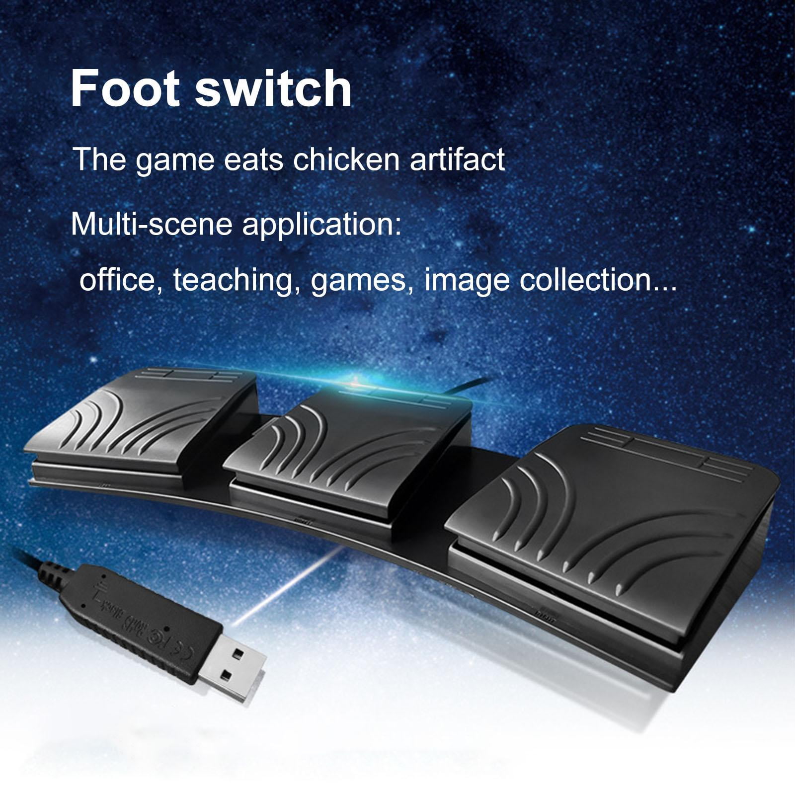 USB Triple Foot Pedal PC Game Foot Pedal Combination Key Keyboard ...