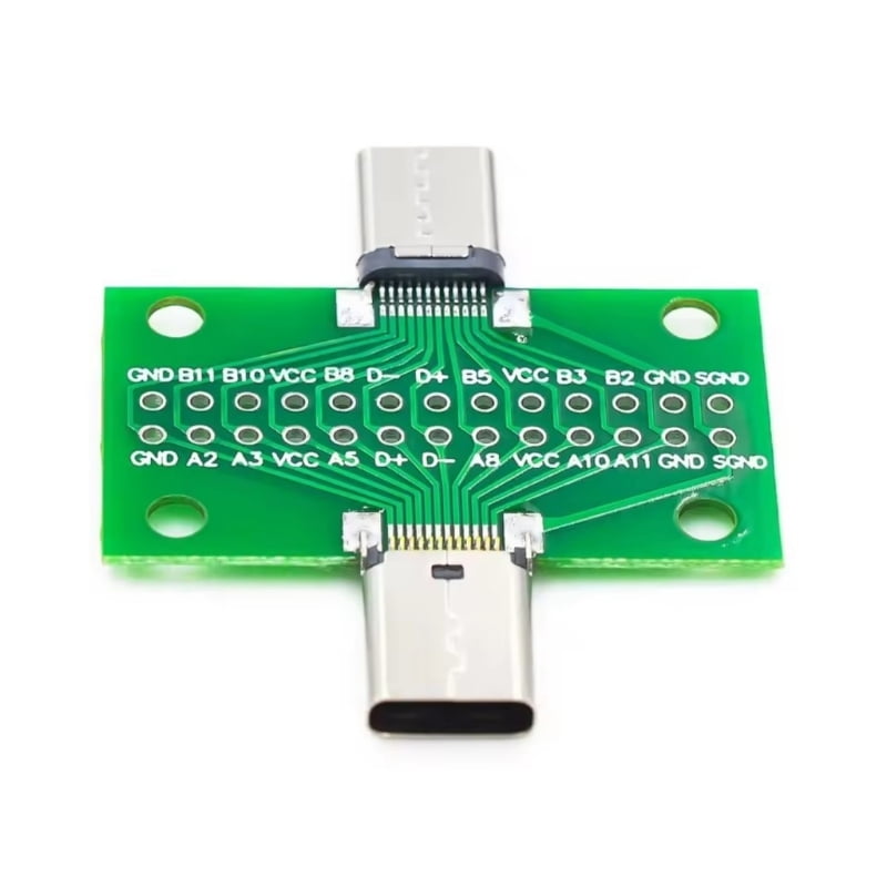 USB Type C 3.1 Dual Sided Test Board Adapter 2x13Pin to 2.54mm PCB ...
