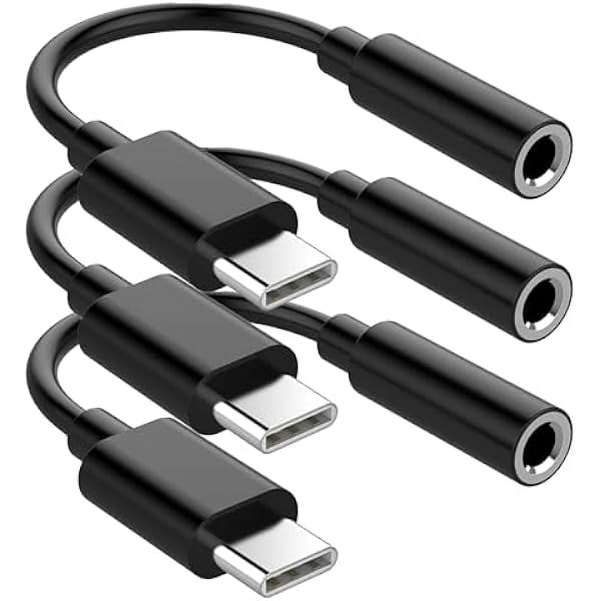 USB Type C to 3.5mm Aux Audio Dongle Cable, USB C Headphone Adapter ...