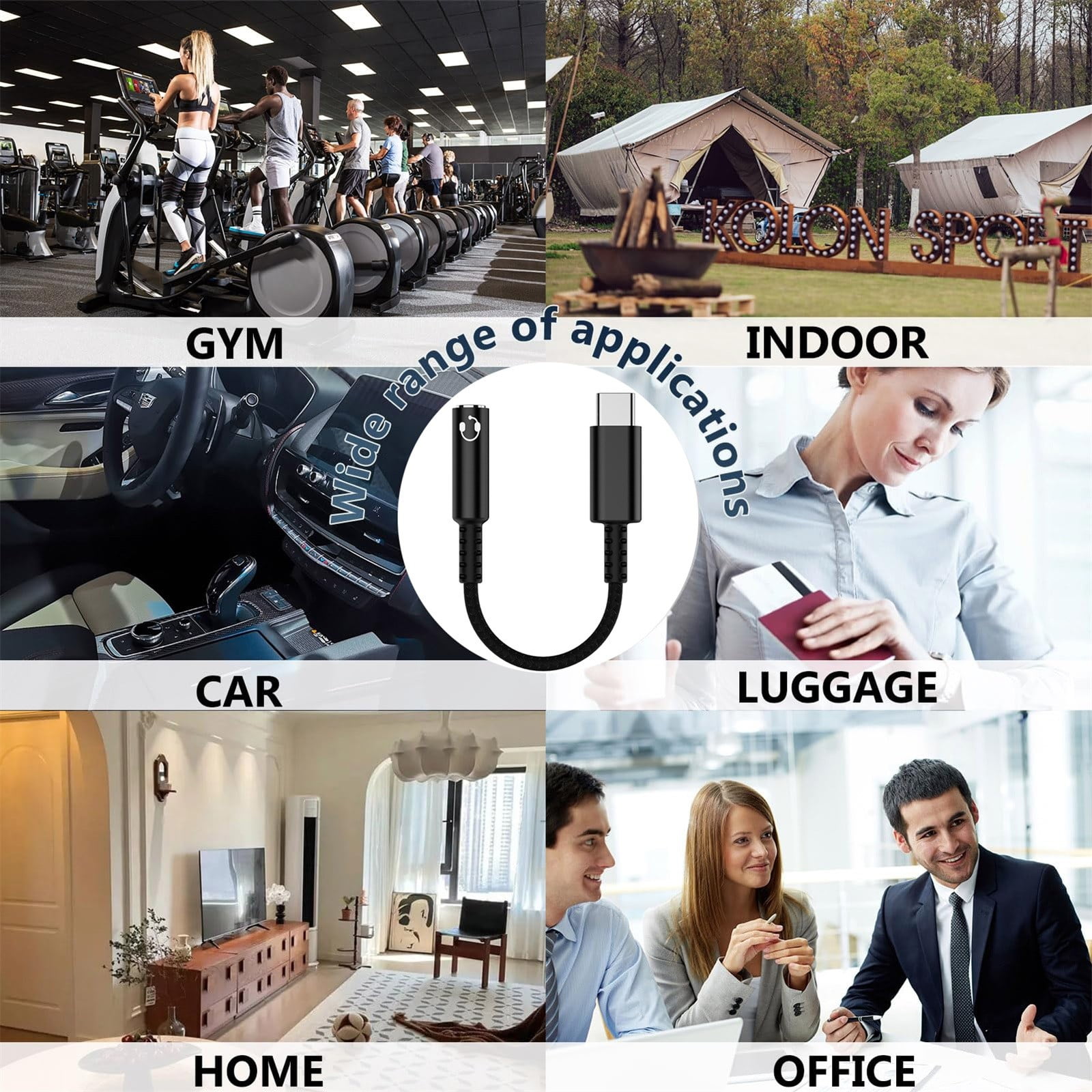 USB Type C to 35mm Headphone Jack Adapter USB C to Aux Audio Connector ...