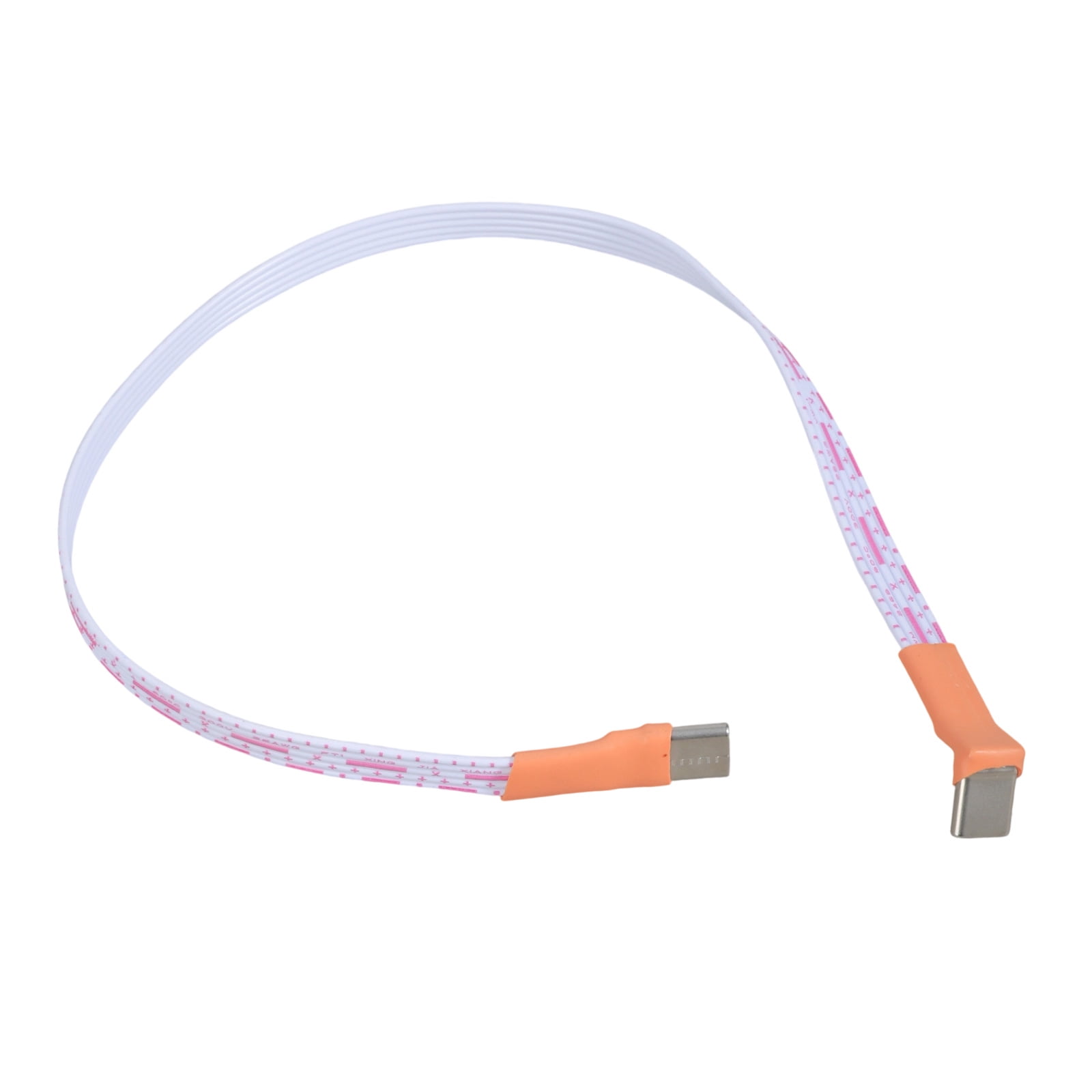 USB Type C 90 Degree Angled Flat Flexible Cable 10W Fast Charging 1.5mm ...