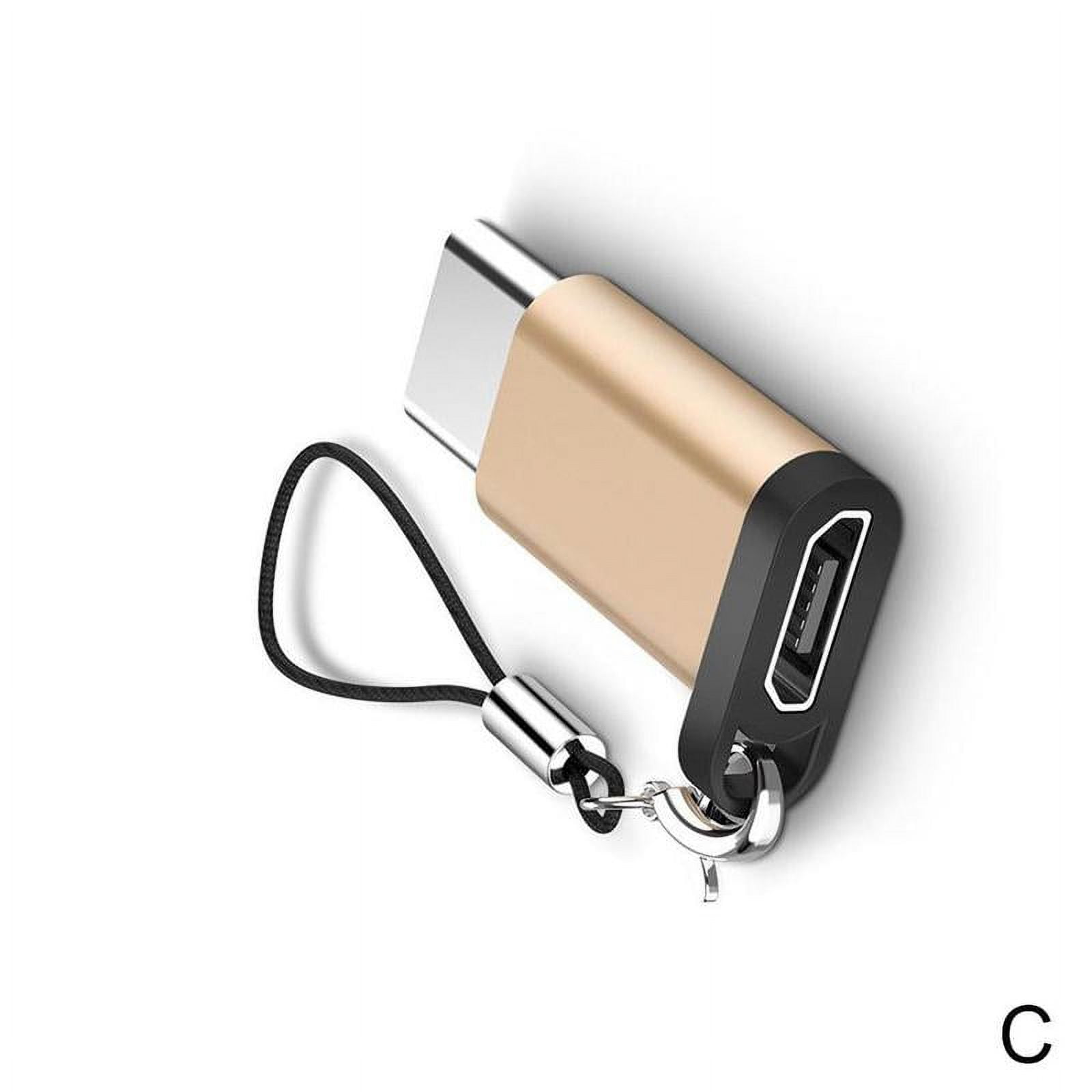 USB Type C Adapter USB C to Micro USB Converter-Connector-W Keychai ...
