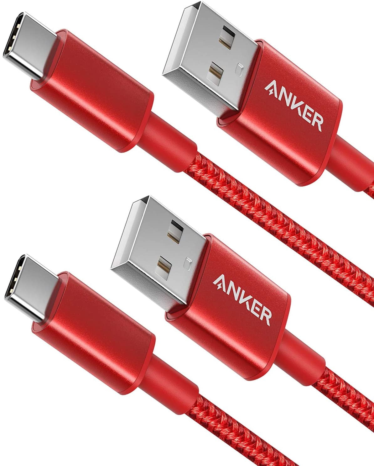 USB Type C Cable, Anker [2-Pack 3ft] Premium Nylon USB-C to USB-A Fast ...
