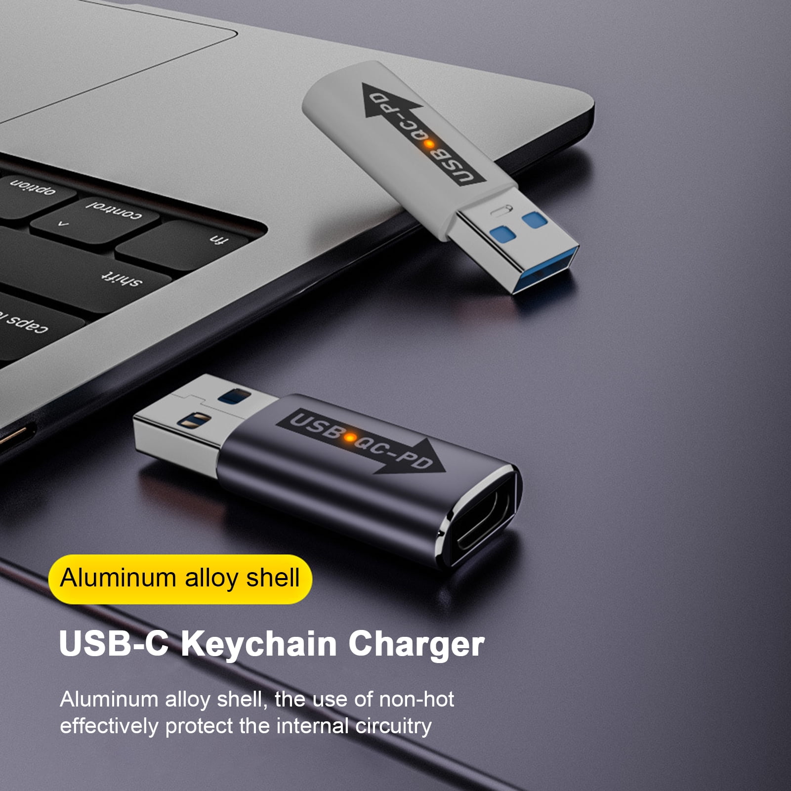 USB Type-C Converter Fast 10Gbps Data Transfer OTG with LED Display ...