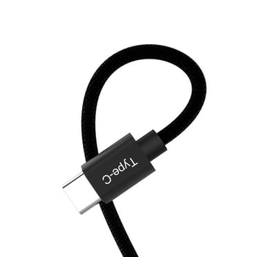 USB Type C Fast Charging Cable 10FT USB-C Type-C- Black - Walmart.com
