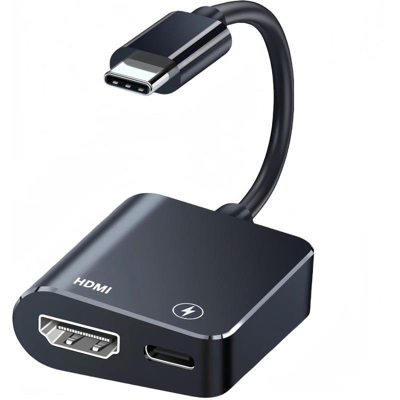 USB Type C to HDMI Adapter [4K @ 60Hz Video Output] Type C HDMI ...