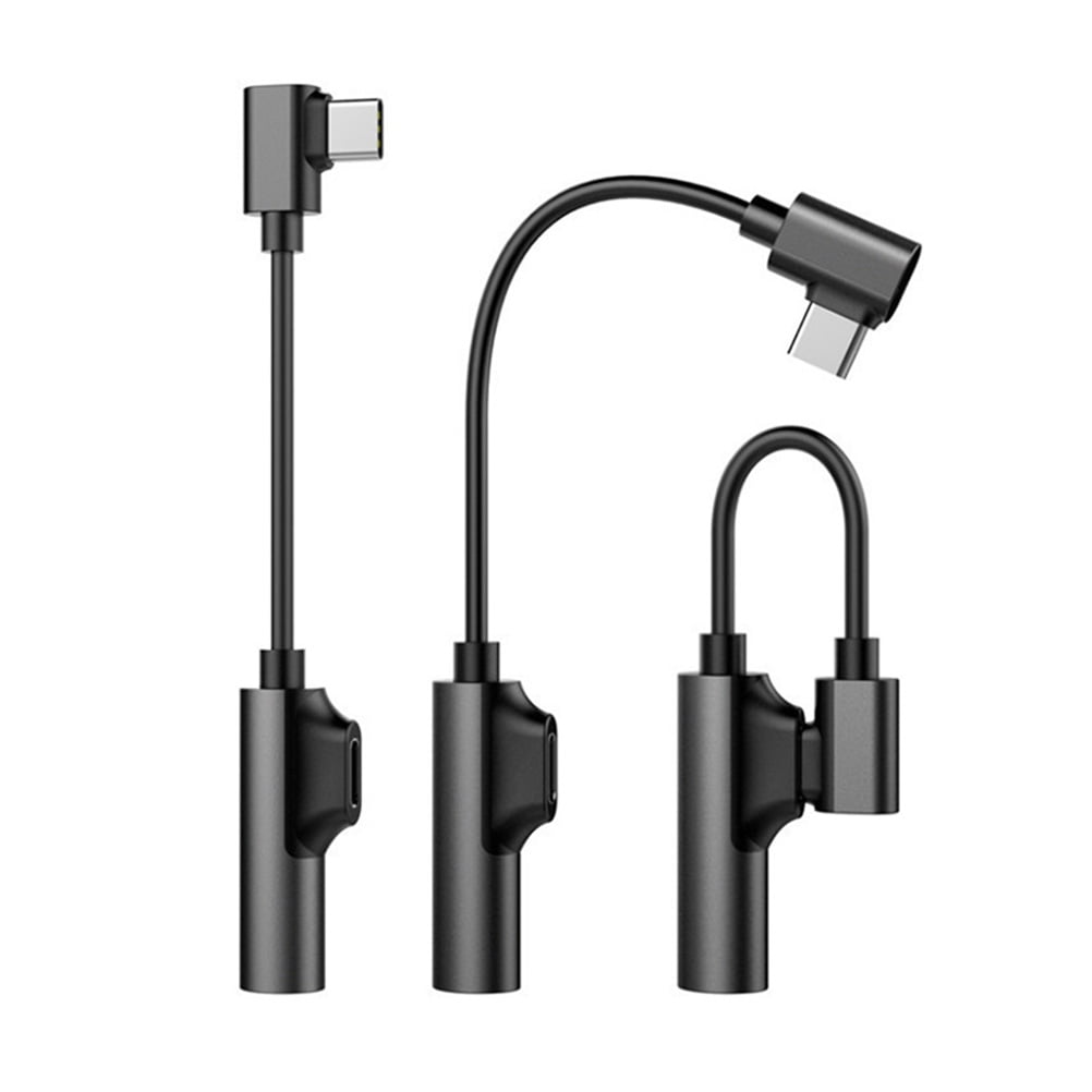 UKCOCO Black Type C to 35Mm Headphone Adapter for Music and Charging ...