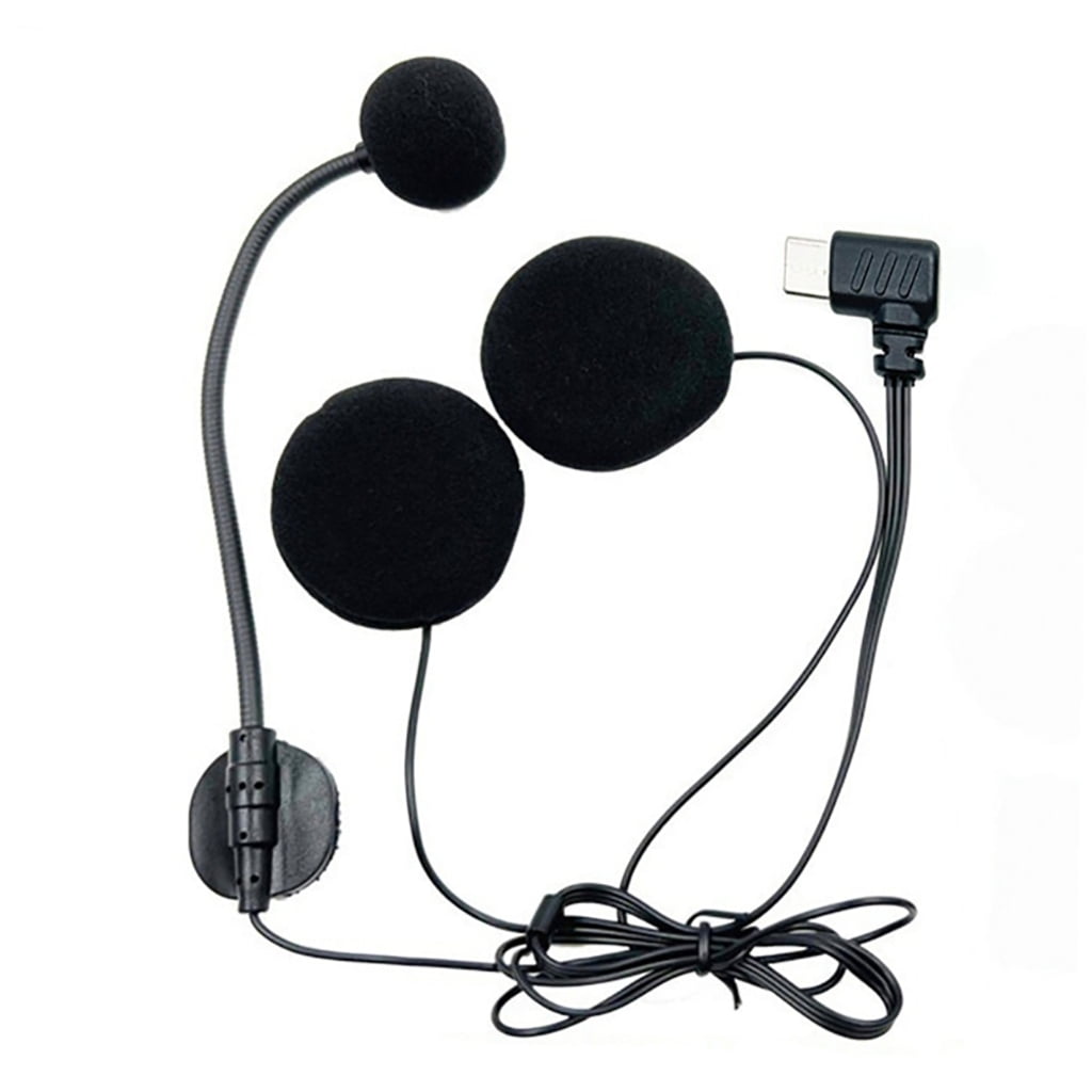 USB Type C Helmet Headset Microphone Compatibles Full Face Helmets ...