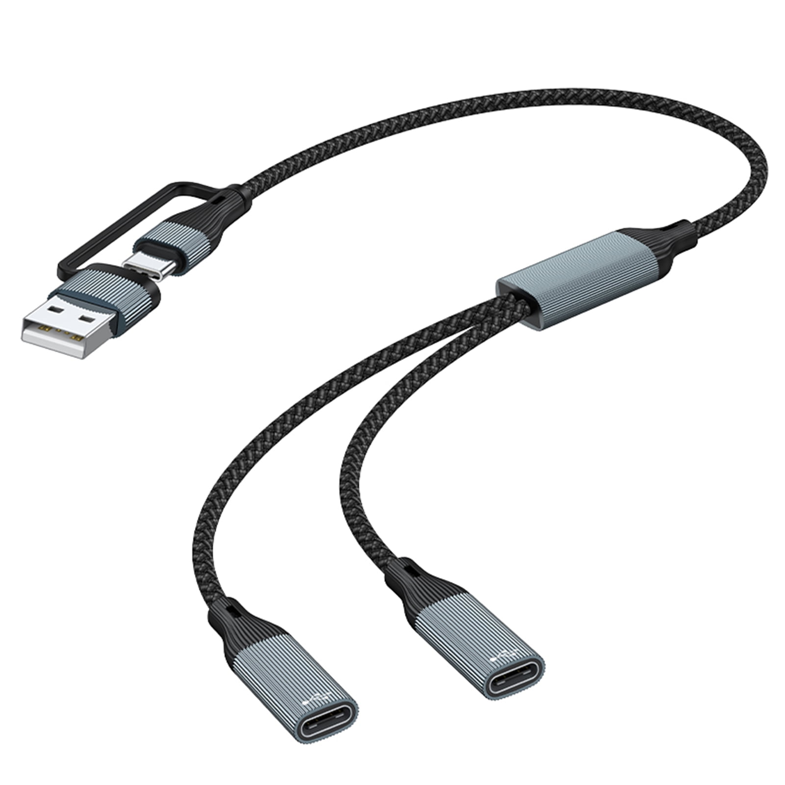 USB / Type C Male to Two/Triples USB C Female Power Split Adapter, Fast ...