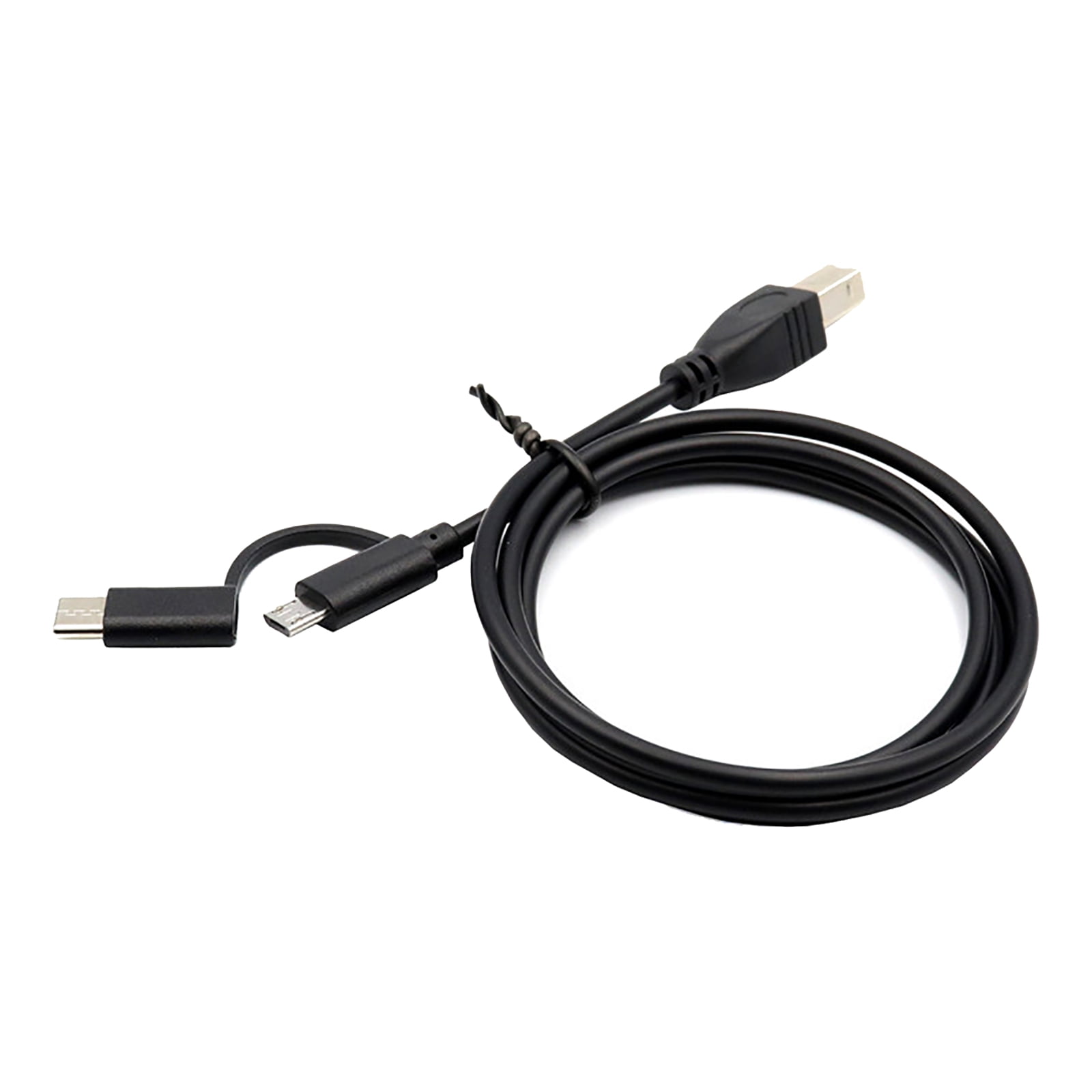 USB + Type C Male to USB B Male Date Line OTG Cable Portable Printer ...