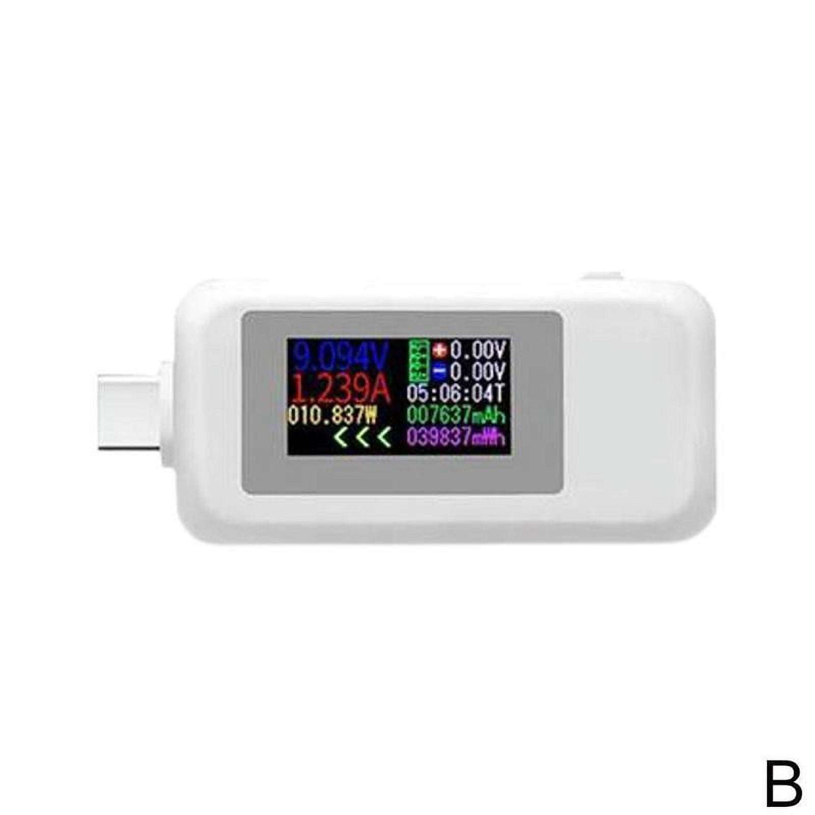 USB Type-C Power Tester Voltage Current Capacity Meter USB-C Multimeter ...